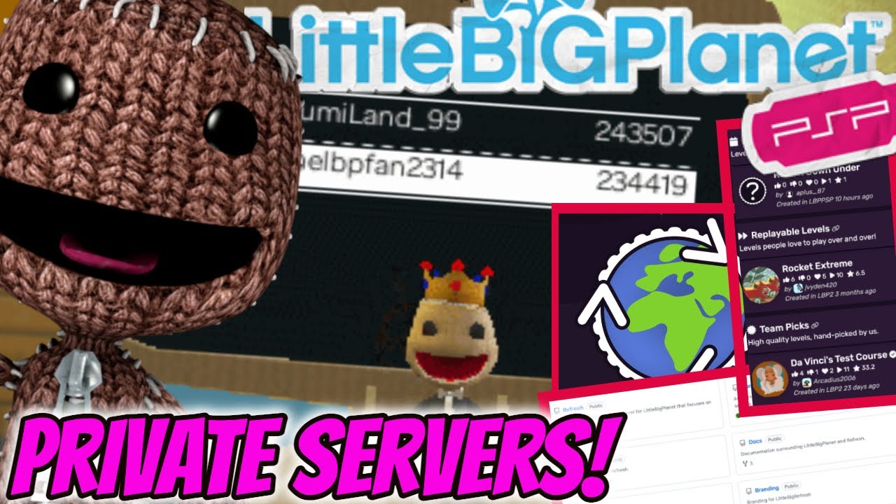 NEW LittleBigPlanet Private Servers For PSP?! | LittleBigRefresh - YouTube