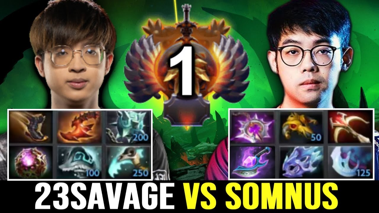 23SAVAGE vs SOMNUS Top 1 Rank 7 Slotted Intense Game - YouTube