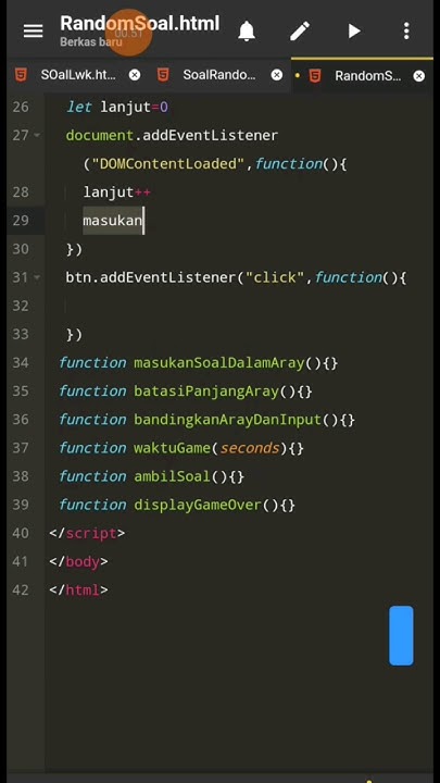 Urutan coding membuat soal random #coding #javascriptcoding #javascript - YouTube