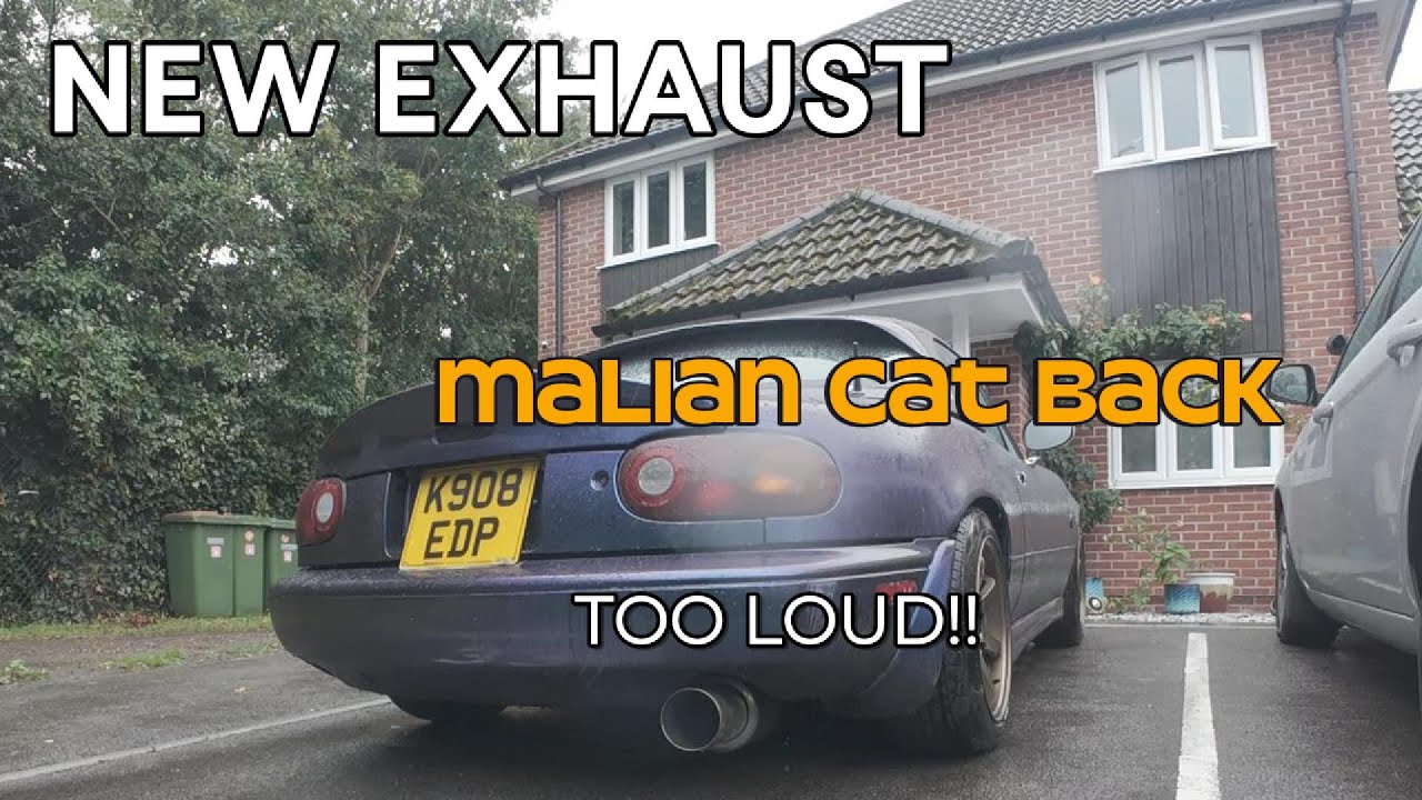 MX5 Miata Gets Loud! Malian Cat-Back & DECAT Install - YouTube