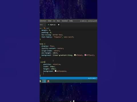#3 Animasi Profil Card HTML dan CSS #programming #html5 #coding #htmlcss #css3 #java #robotics ...