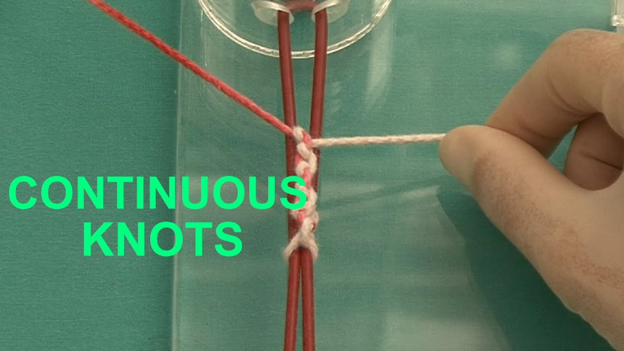 3. Surgical Knots. Continuous knots. - YouTube