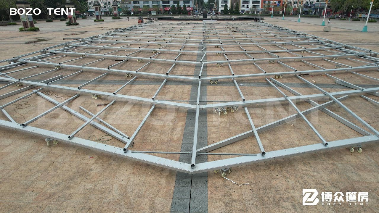 Large structure tent aluminum alloy frame assembly video for 2024 ...