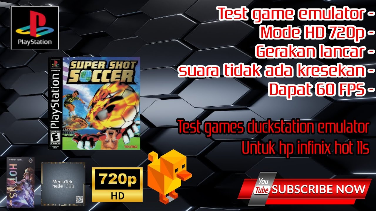 SUPER SHOT SOCCER : PSX [ Mediatek g88 ] ||duckstation emulator INFINIX HOT 11s mode HD. - YouTube