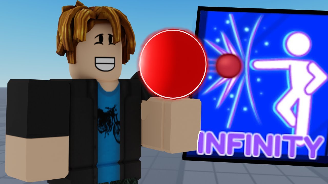 Noob Trolling With Infinity in Roblox Blade Ball - YouTube