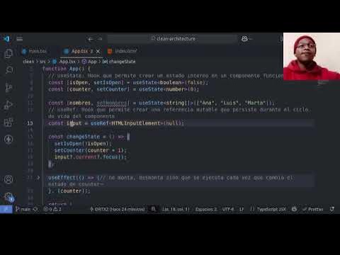 🚀 React + TypeScript: Hooks esenciales (useEffect, useRef) y listas con .map() - YouTube