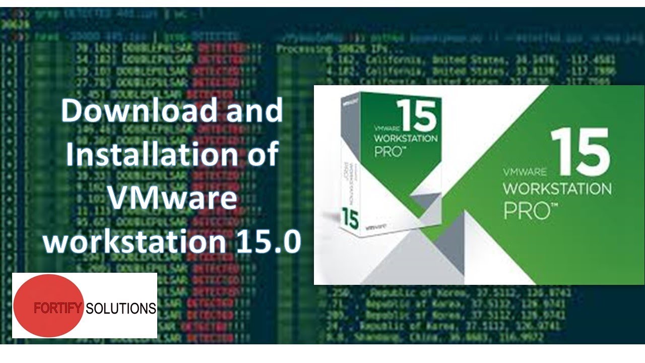 Download and Installation of VMware workstation 15.0 in 3 minutes - YouTube