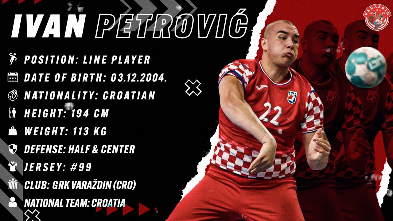 Ivan Petrovic | Line Player | GRK Varazdin | Highlights | Handball | CV | 2022/24 - YouTube