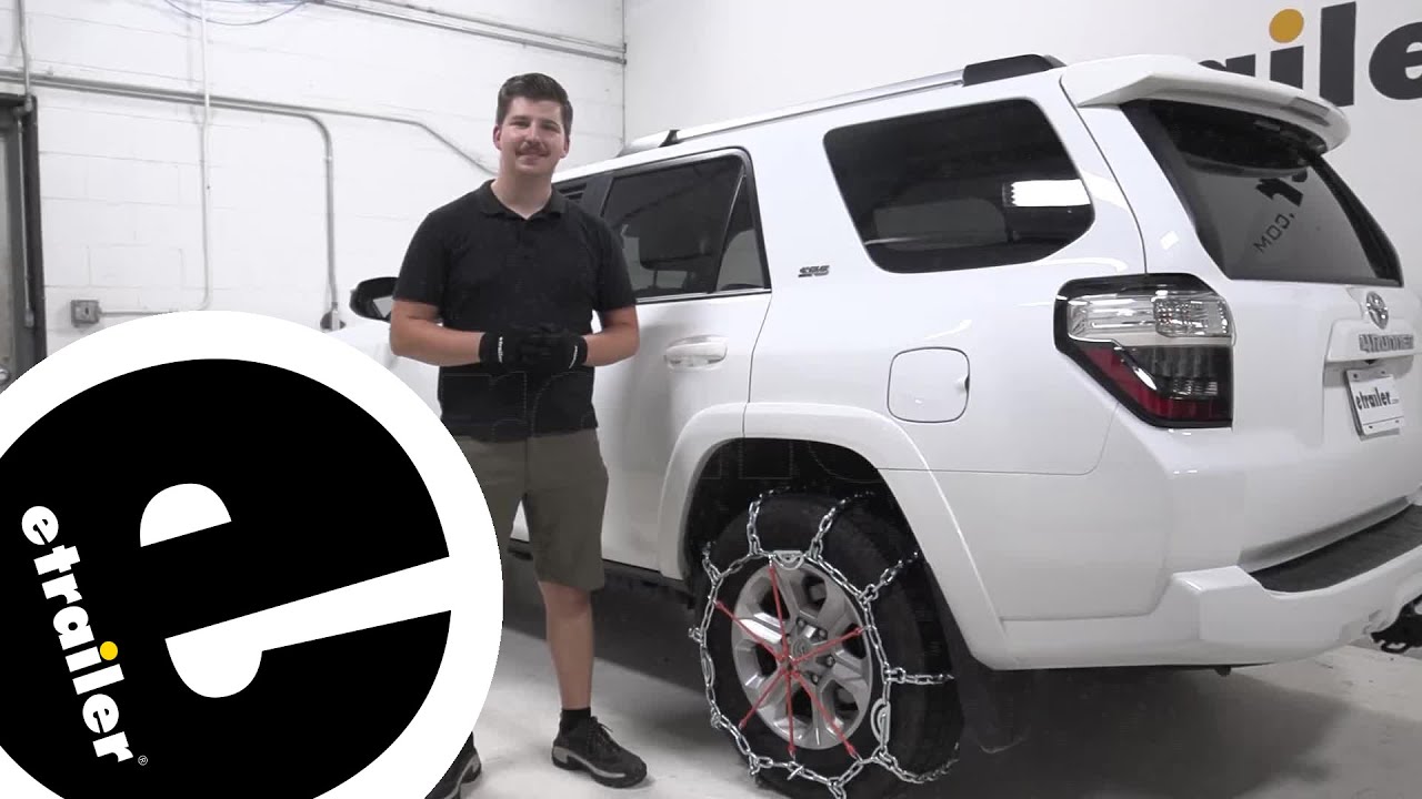 etrailer | Pewag All Square Snow Tire Chains with Cam Tighteners ...