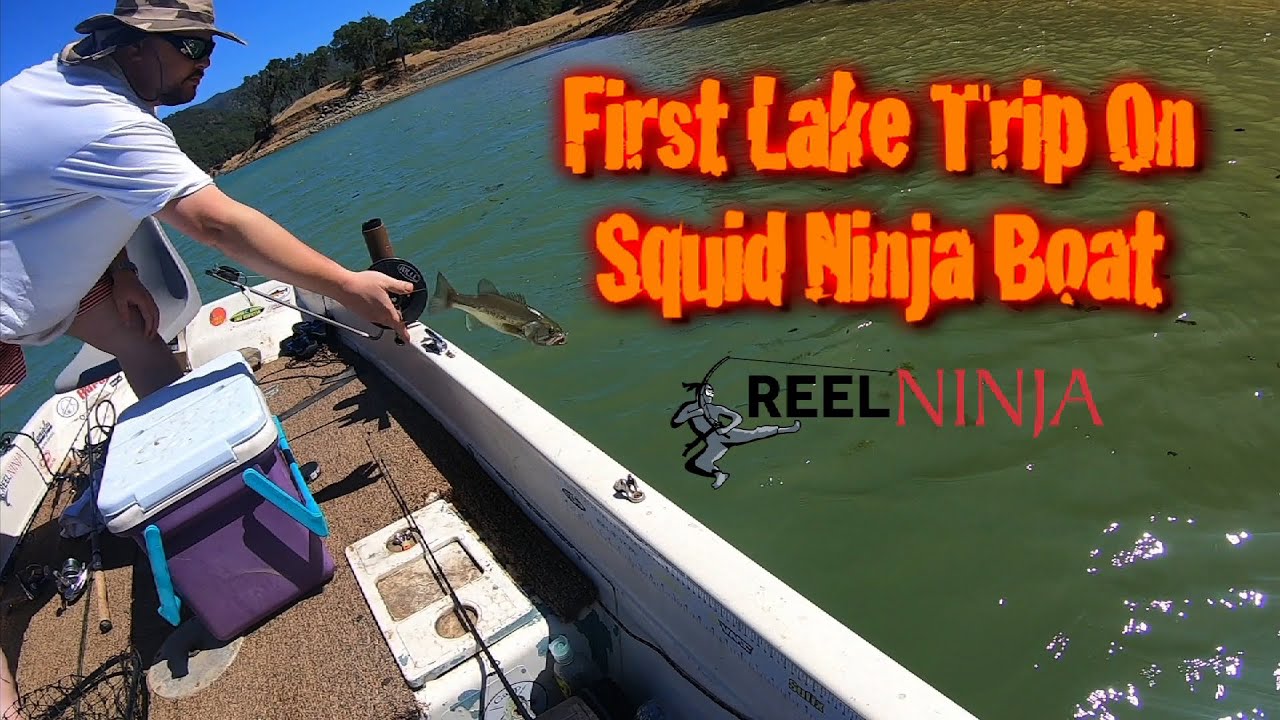 First Lake Trip With Squid Ninja Boat - YouTube