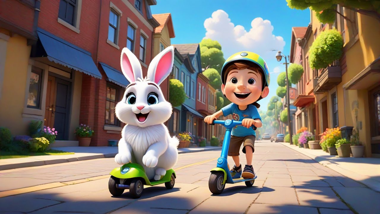 Scooter Song with Bunny Boo | Fun Ride and Adventure Song for Kids ...