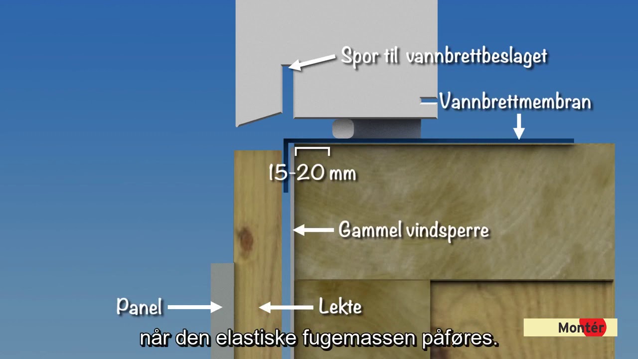 Lufttetting av vindu (skifte vindu del 2) - YouTube