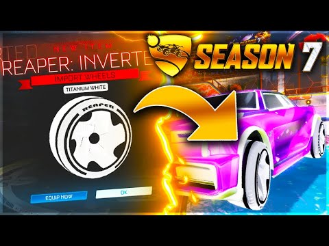*NEW* SEASON 7 TITANIUM WHITE INVERTED REAPER ON ROCKET LEAGUE! - YouTube