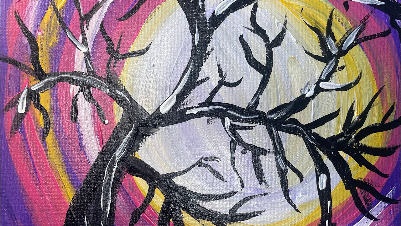 Let’s Paint a Spooky Tree - YouTube