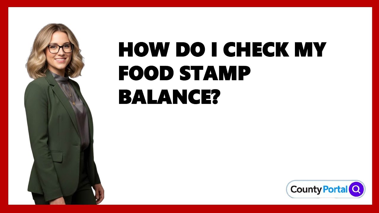 How Do I Check My Food Stamp Balance? - YouTube