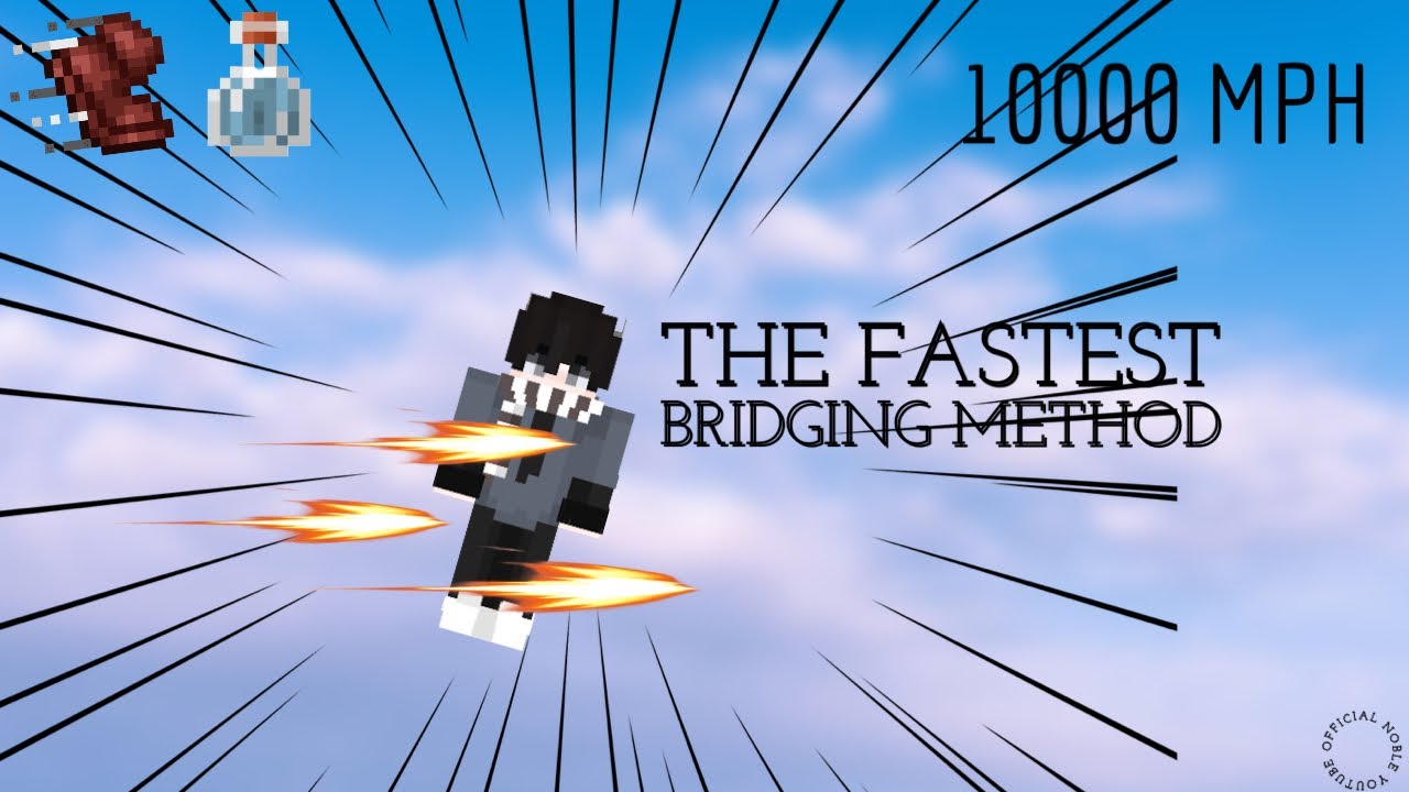 The Fastest Bridging Method In 1.19 Minecraft - YouTube