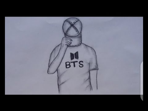 How to draw a boy with cap || Hide face drawing || Easy Boy sketch ...