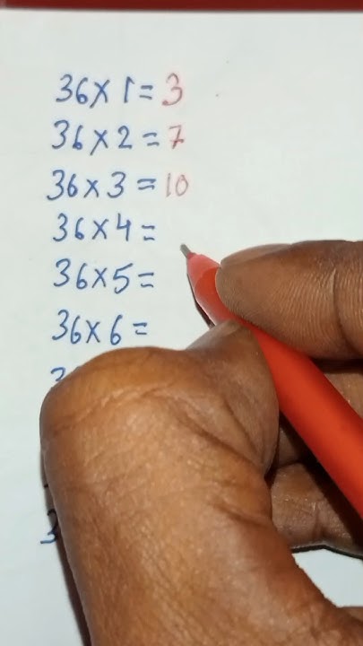 36 Times Table🔥🔥| 36 times tricks |36 times method#shorts#maths#trending#table#ssc#yt#ytshorts ...