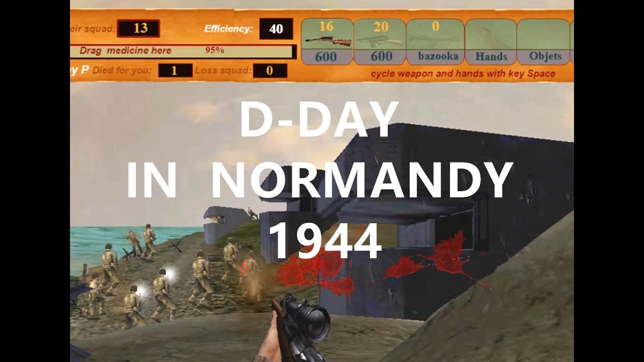 D-DAY IN NORMANDY Gameplay An alfa-falsh production childhood game ...