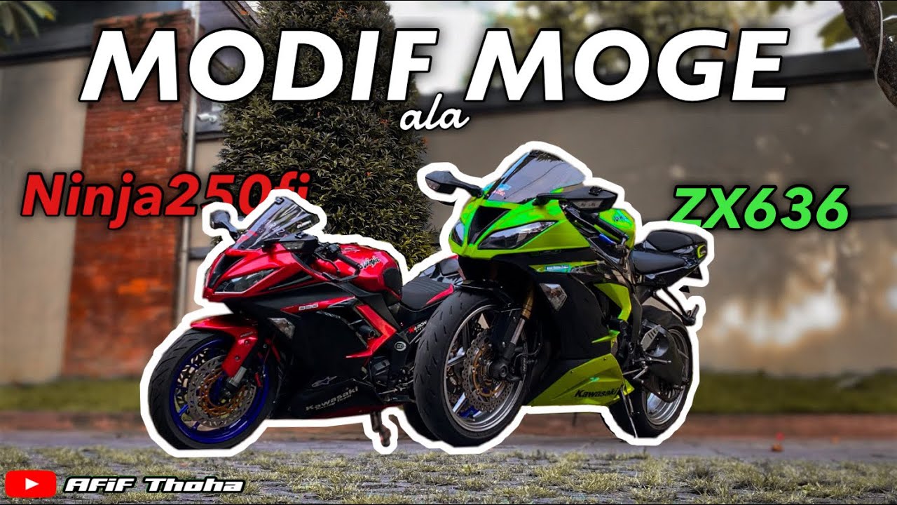 BODYKIT CUSTOM ZX636 UNTUK NINJA 250FI VS ORIGINAL ZX636 # ...