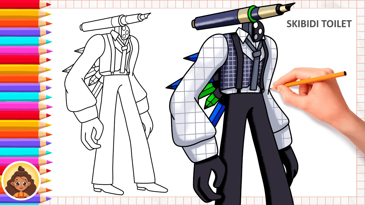 How to Draw Large Pencilman | from Skibidi Toilet multiverse 028 - YouTube