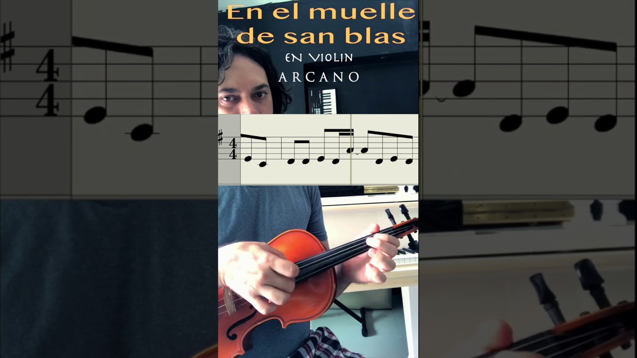 En el muelle de san Blas en violín ! - YouTube
