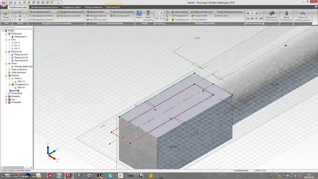 Geomagic Design Tutorial 1 part 2 - YouTube