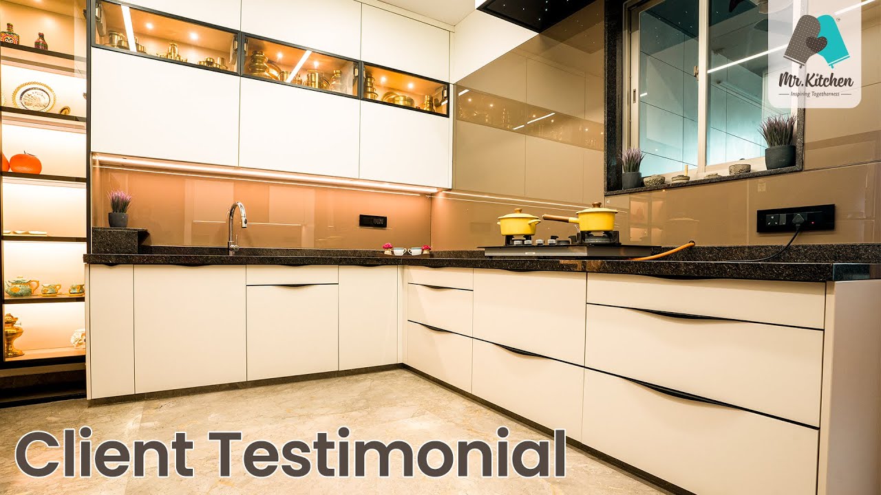 Mr. Kitchen | Dr. Sushil & Saroj Lunawat's reviews for their modular kitchen. - YouTube