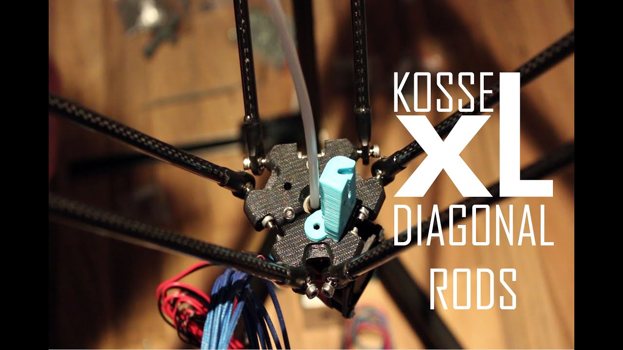 RepRap Kossel XL 3D Delta printer Diagonal Rod | Belt | hotend Assembly ...