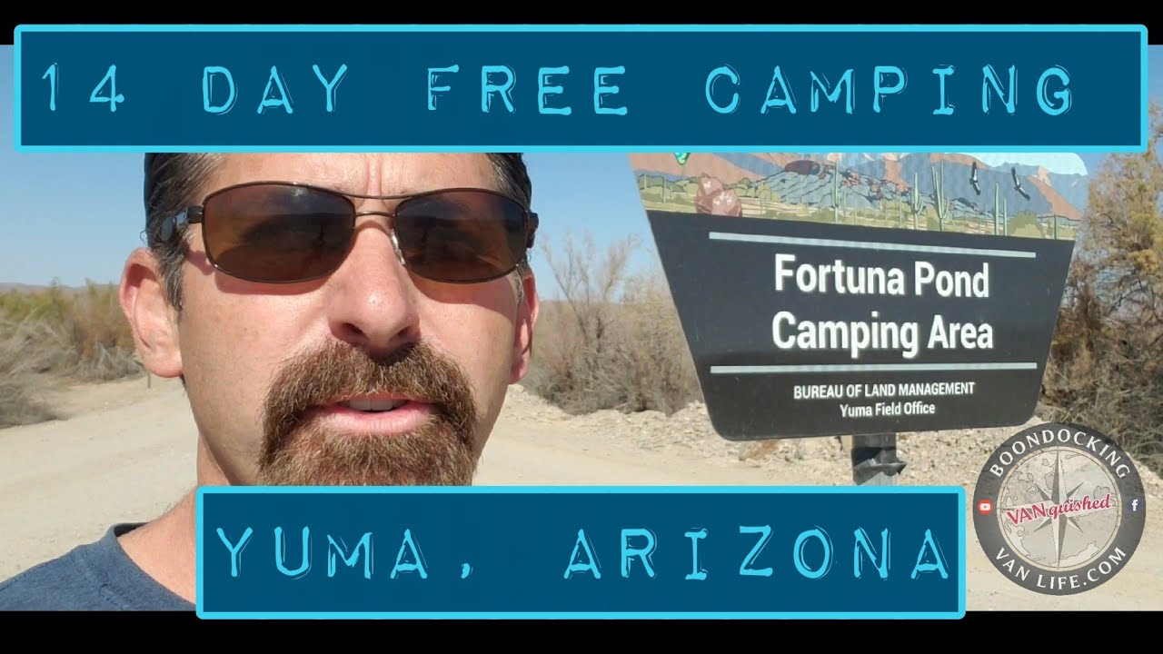 Fortuna Pond Yuma, Arizona Free 14 Day BLM camping. - YouTube