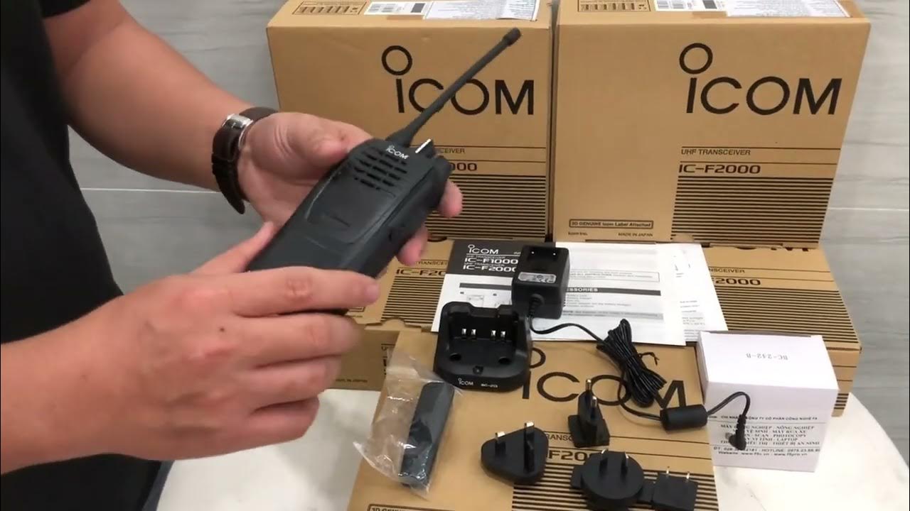 Máy bộ đàm ICOM IC-F2000 (Pin BP-279) made in Japan hoạt động 14 tiếng ...