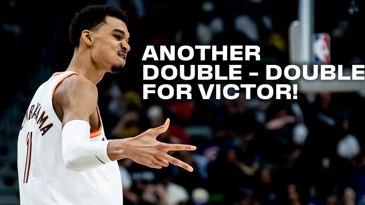 Victor's Double-Double in Spurs win over Pelicans | 4.5.2024 - YouTube