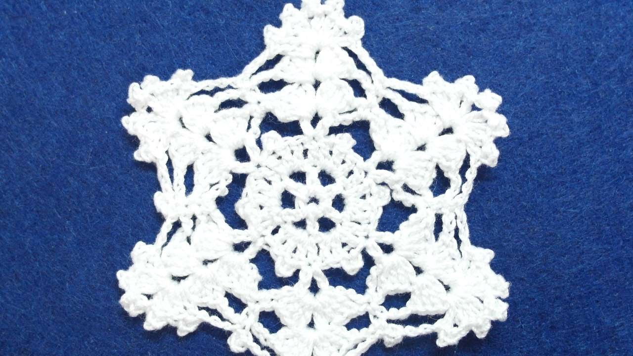 How To Make A Crocheted Delicate Snowflake - DIY Crafts Tutorial ...