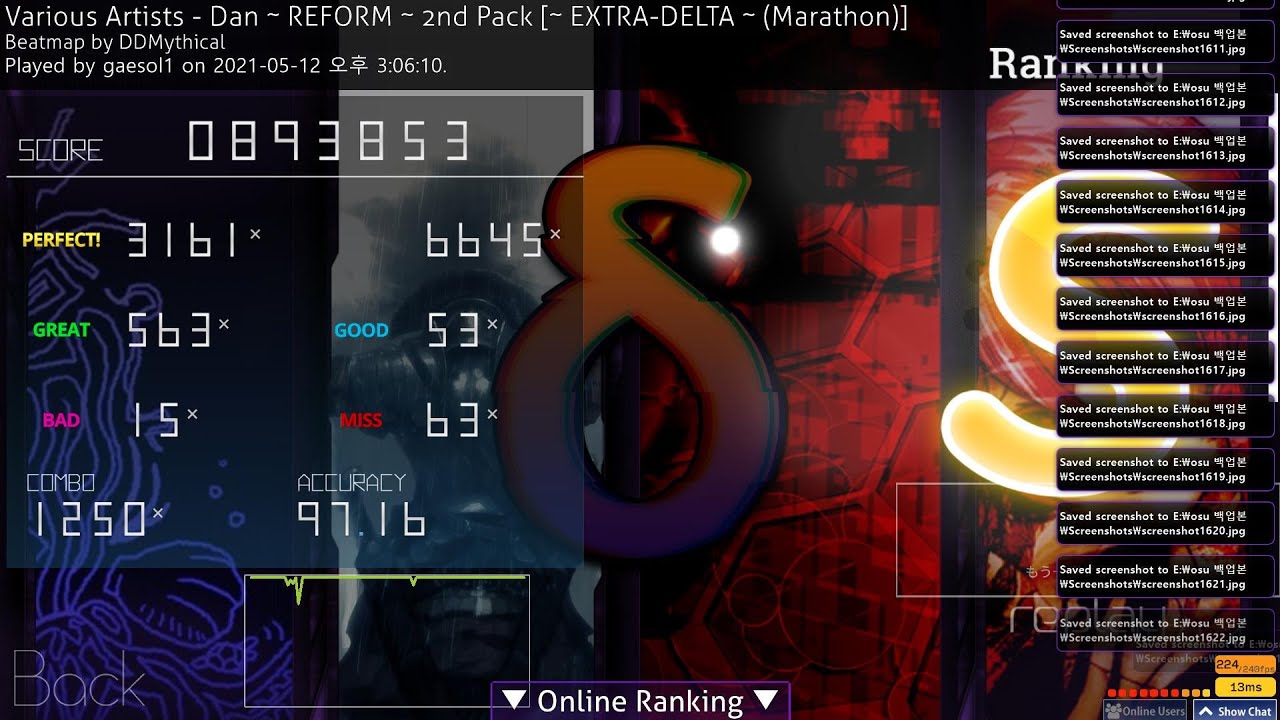 Osu! Mania 4K delta dan 97.16% - YouTube