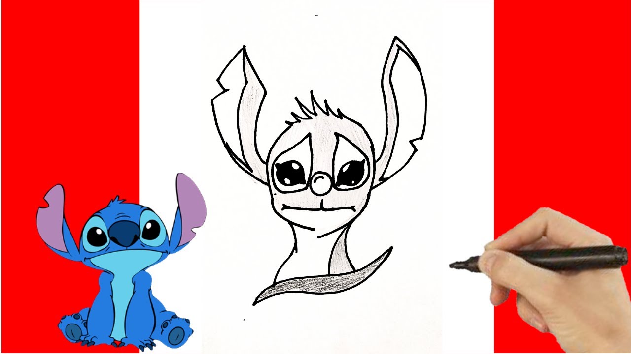Como desenhar o STITCH | passo a passo | rápido e fácil - YouTube
