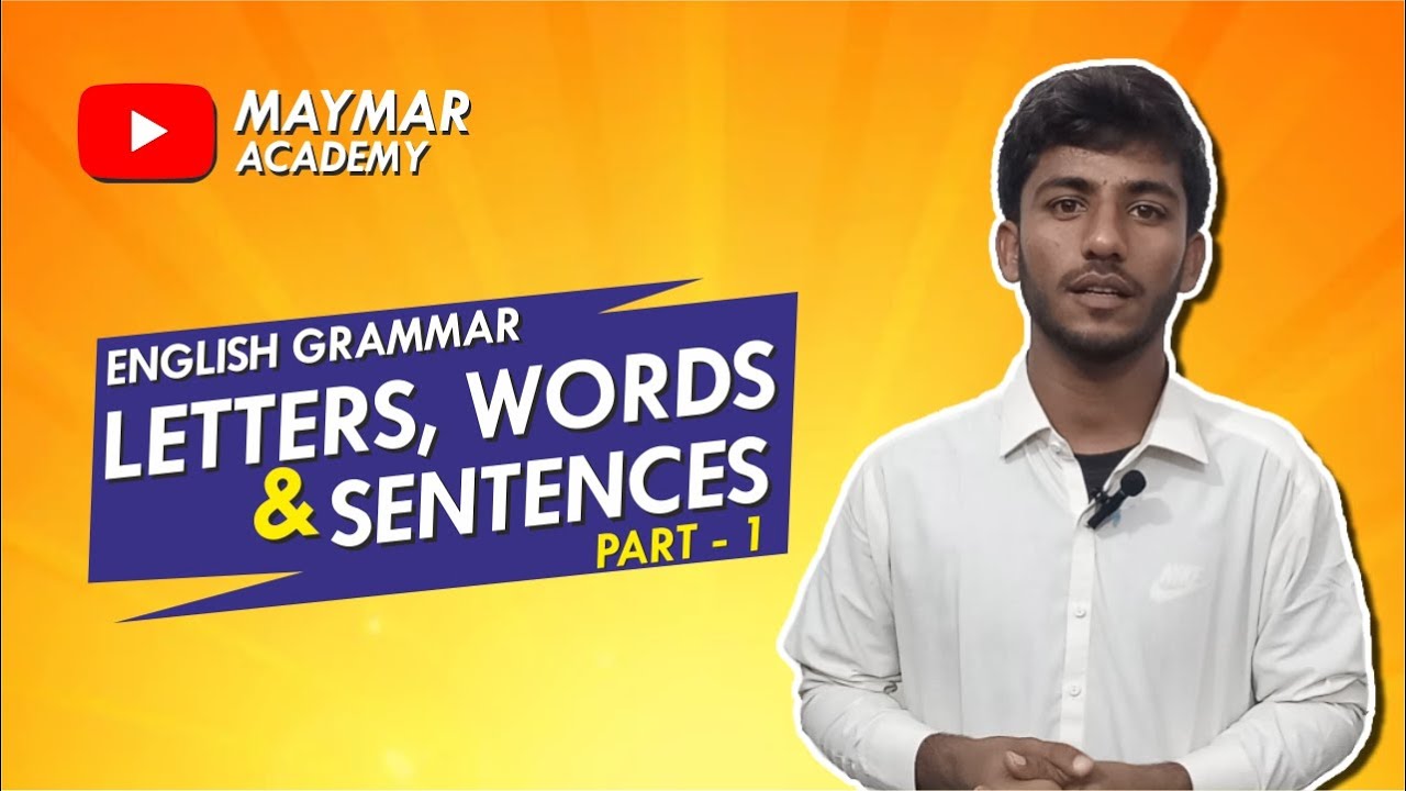 ESL English Learning Part 1: Letters, Words and Sentences | English ...