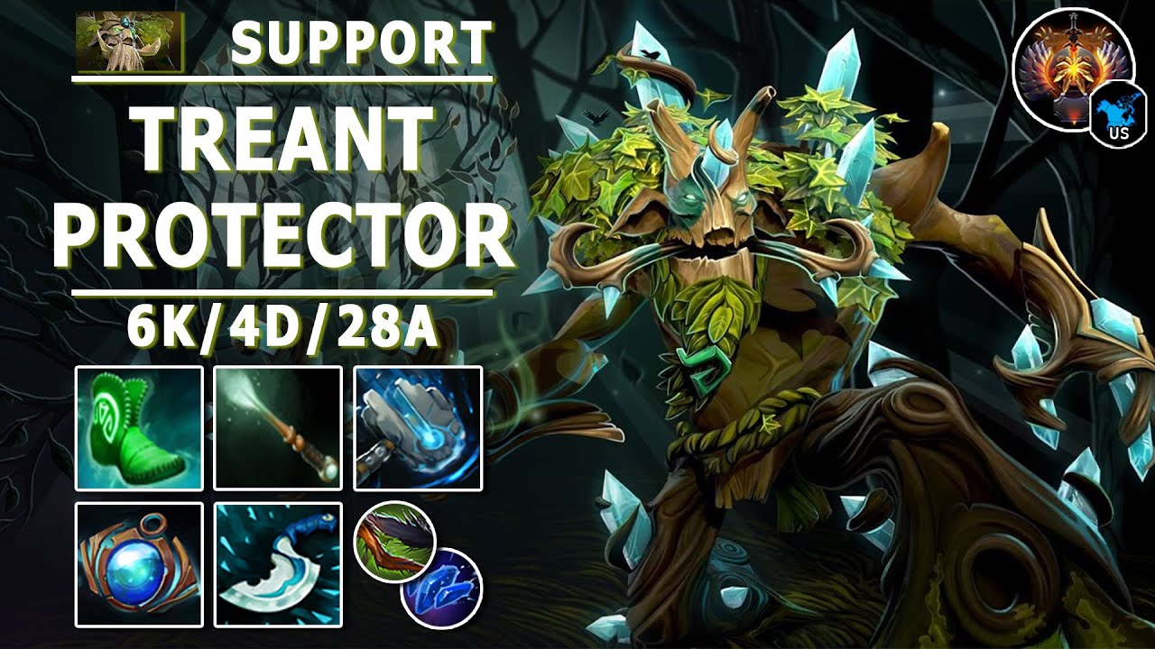 Treant Protector Support | 7.30d | Pos 5 Play | Dota 2 Immortal ...
