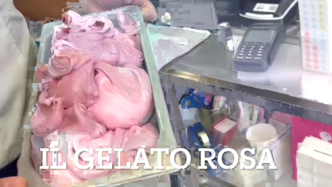 Padova, in attesa del giro d'Italia ecco il gelato rosa realizzato da ...