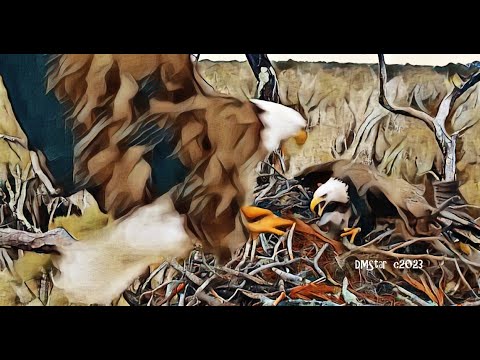 AEF NEFL Eagles ~ 2nd SQUIRREL SCUFFLE BETWEEN V3 & GABRIELLE! ~ Gabby ...