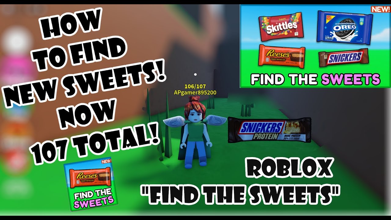 How to Find 8 New Sweets in "Find the Sweets (107)" Roblox! - YouTube
