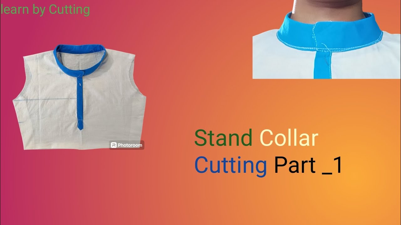 Stand Collar Cutting Bilkul Aasan Tarike Se #fashion#collar# ...