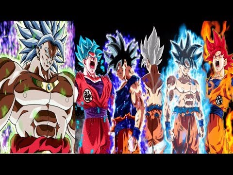 Dragon Ball Z Budokai Tenkaichi 3 - Broly ultra instinto VS 5 Goku God,Blue,Ultra instinto Ect..