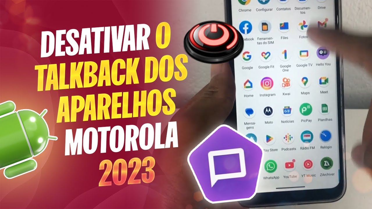 Como desastivar o TalkBack dos aparelhos Motorola 2023 - YouTube