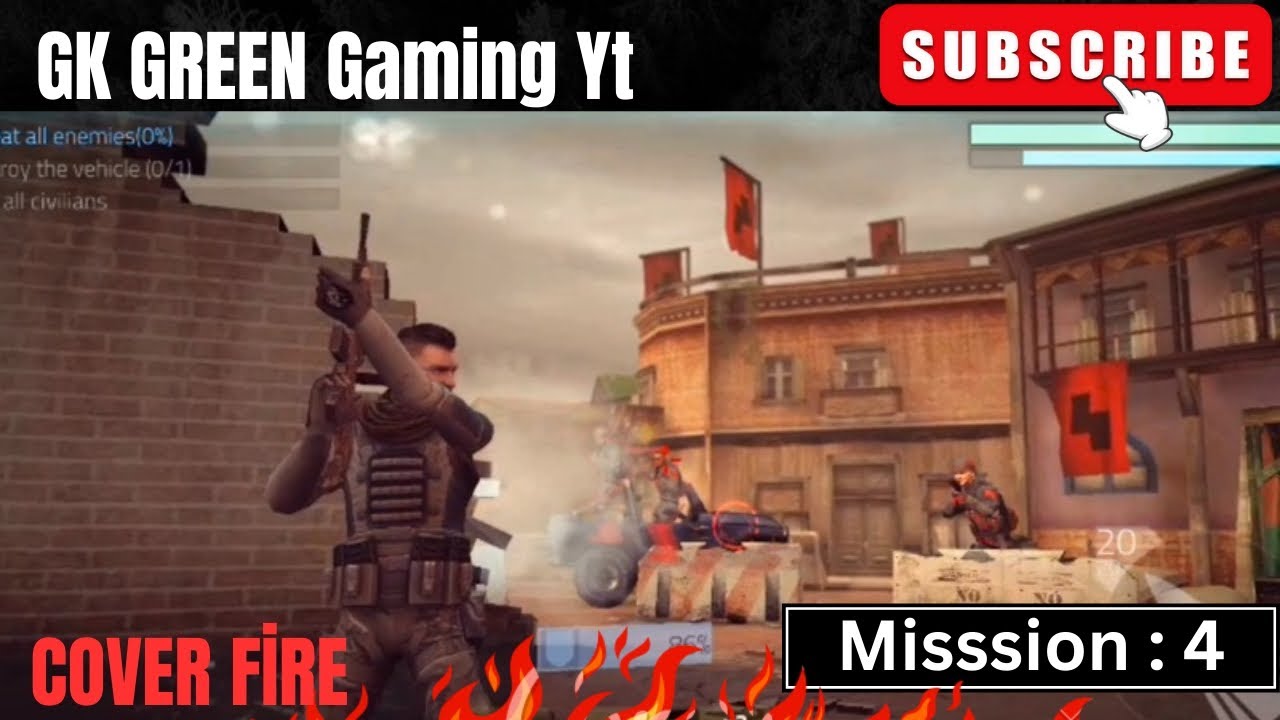 COVER FIRE : Ofline Shooting Game - Adventure Mission - 4 Game GK GREEN ...