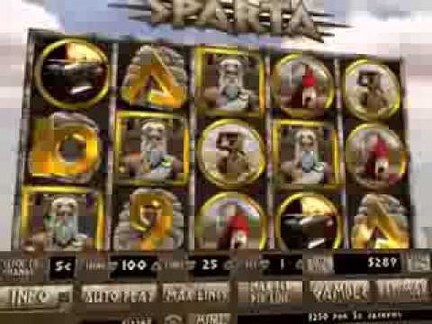 Spartan Slot machine, Sparta Slot machine - YouTube