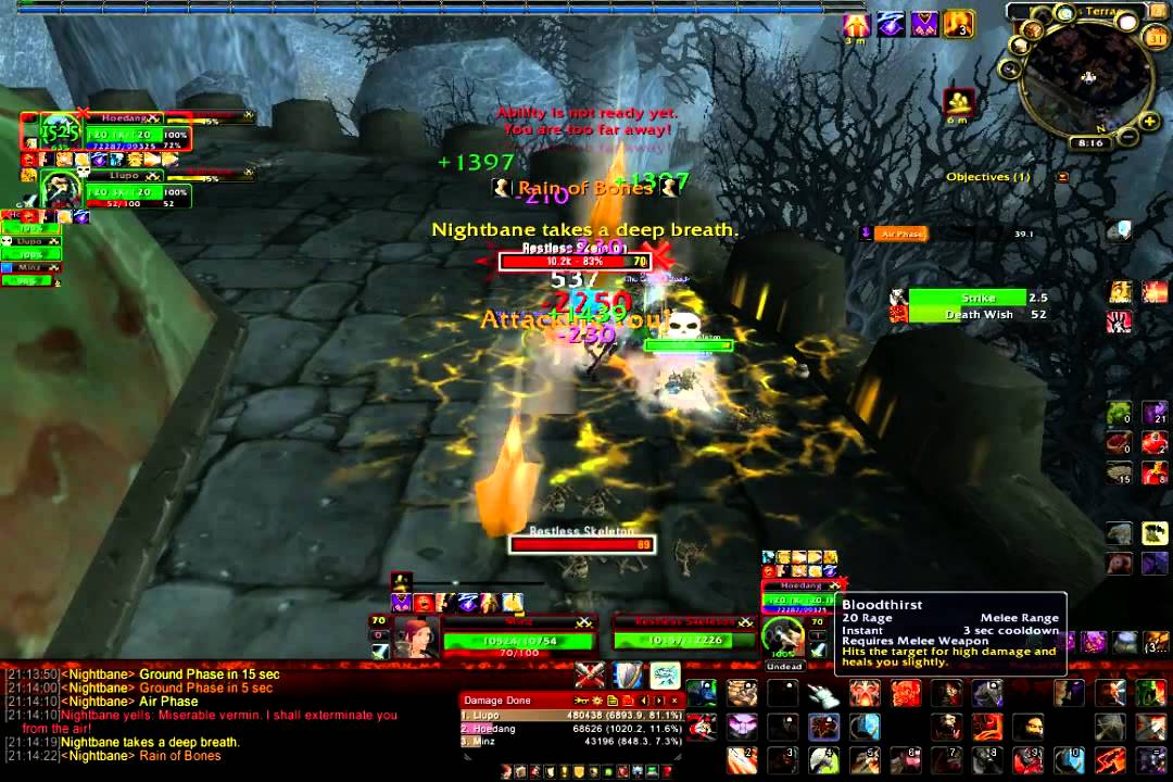 WoW Raid Kara Boss NightBane - YouTube