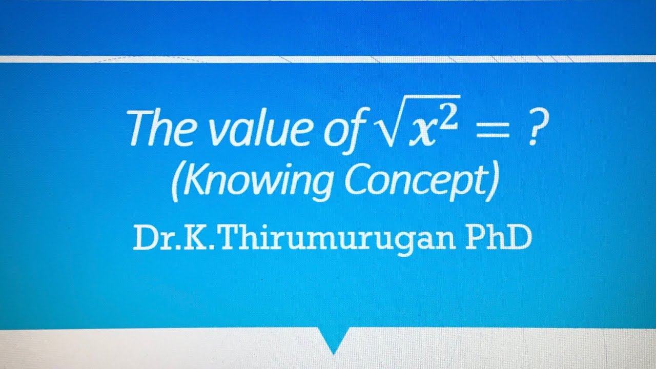 What Is The Square Root Of X 2 Knowing Concept Easy YouTube what-is-the-square-root-of-x-2-knowing-concept-easy-youtube