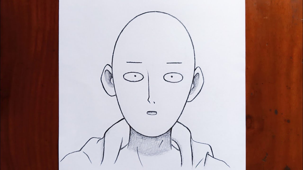 How To Draw Saitama From One Punch Man || Easy Drawing For Beginners ...