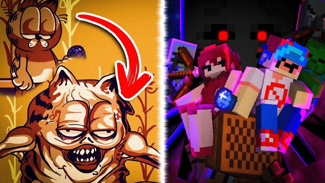 GOREFIELD et les MOBS de MINECRAFT veulent me FUMER sur Friday Night ...