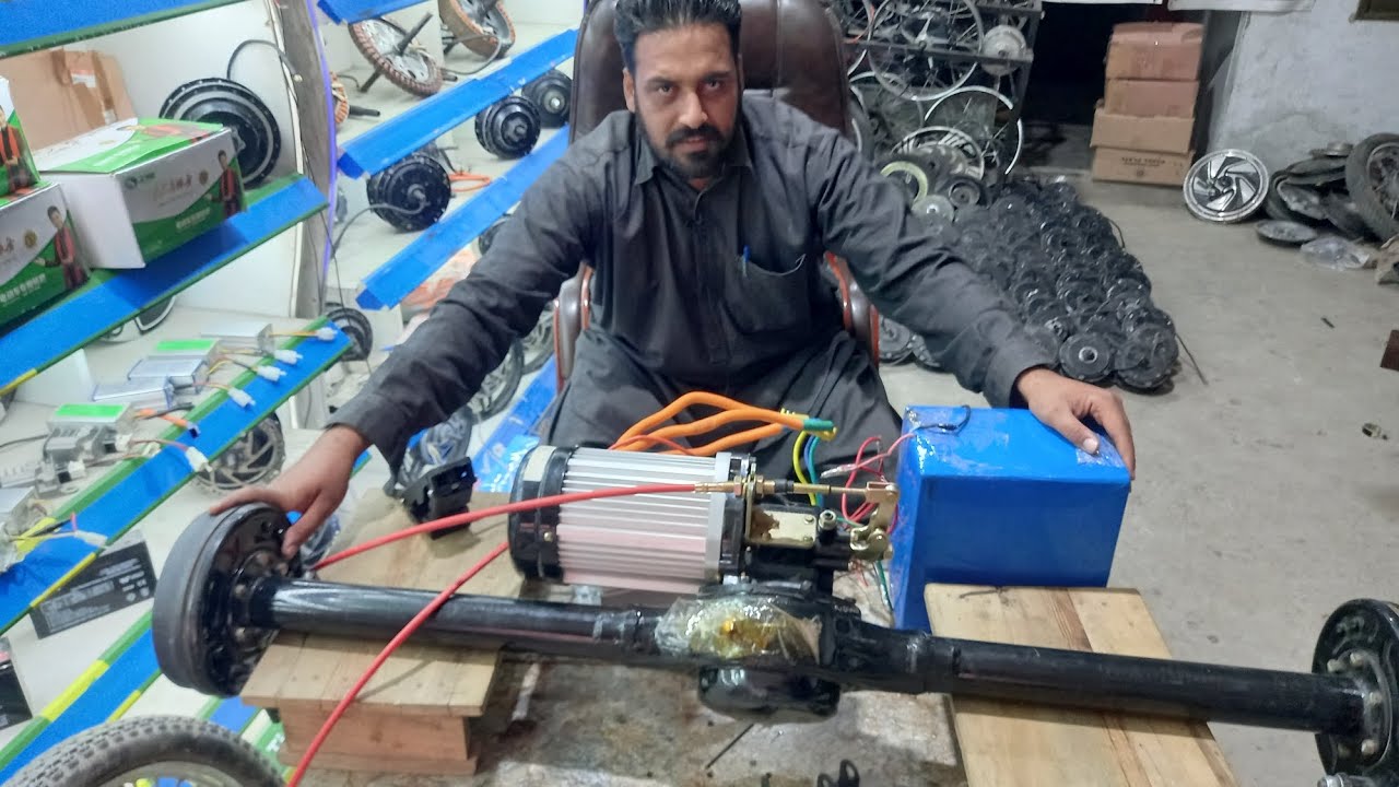 electric cars differential kit electric motor for 3000w 5000w and - YouTube
